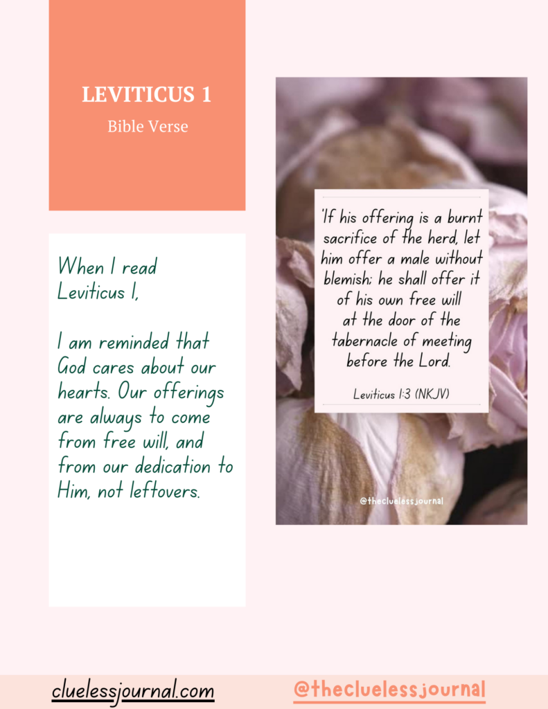 Leviticus Bible Journal Workbook - Clueless Journal - Bible Journaling ...