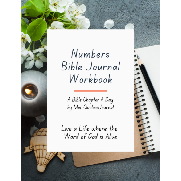 Numbers Bible Journal Workbook - Clueless Journal - Bible Journaling ...