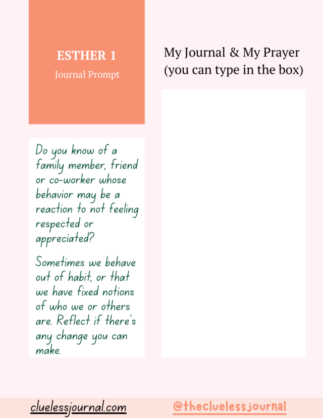 Esther Bible Journal Workbook - Clueless Journal - Bible Journaling ...