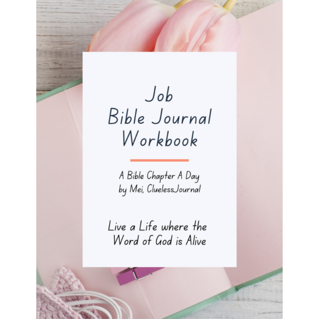 Job Bible Journal Workbook - Clueless Journal - Bible Journaling Resources