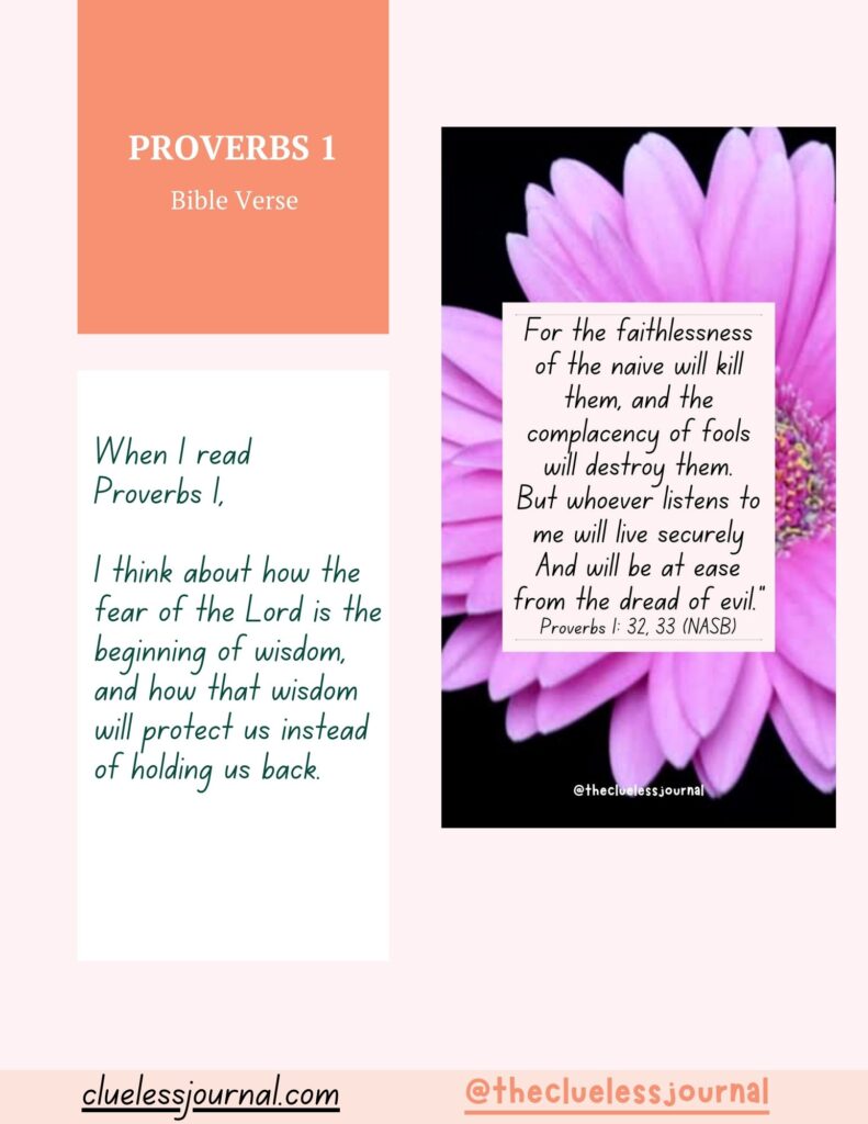 Proverbs Bible Journal Workbook - Clueless Journal - Bible Journaling ...